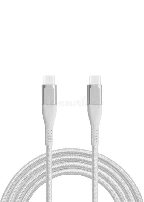 White Cable For Charging And Synchronization With Type C Usb Micro