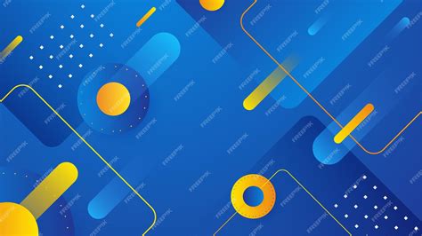 Premium Vector Blue And Yellow Abstract Background Vector Abstract