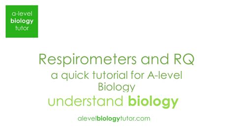 Respirometers And RQ A Quick Tutorial For A Level Biology 2017 Papers Guide On My Website