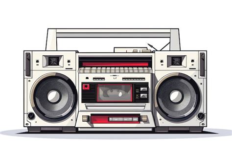 Electronics Boombox Stereo Radio Premium Ai Generated Image