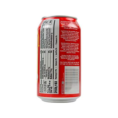 Vimto Sparkling Fruit Flavored Drink Flavored With Natural Extracts Of Blackcherry Rasberry