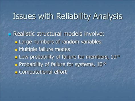 Ppt Reliability And Redundancy Analysis Of Structural Systems With