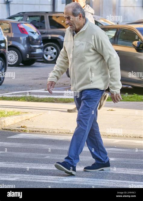 Antonio Di Pietro Former Leader Of Italy Of Values And Protagonist Of Mani Pulite Walks