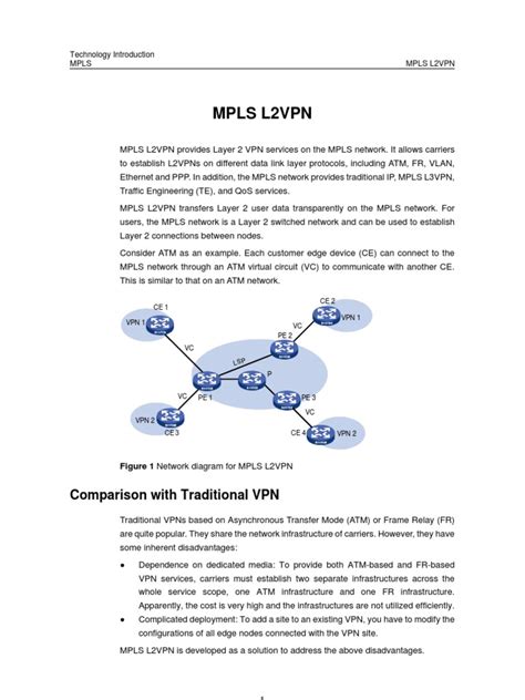 mpls l2vpn comparison with traditional vpn pdf multiprotocol label switching networking