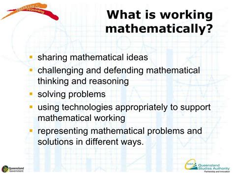 Ppt Thinking Reasoning And Working Mathematically Powerpoint