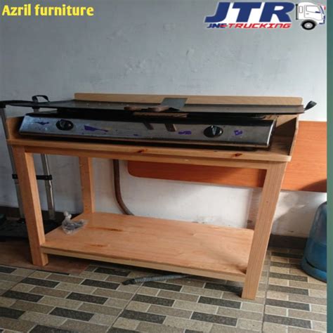 Jual Meja Kompor 2 Tungku Asli Kayu Super Shopee Indonesia