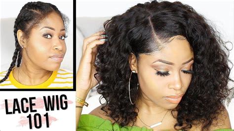 How To Apply Lace Wig For Beginners No Glue No Sew Easy Youtube