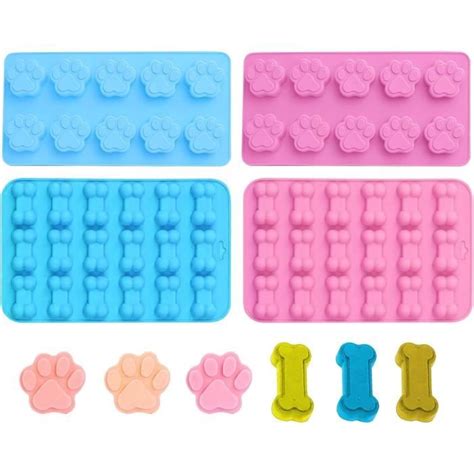 4 Pièces Patte De Chien Et Moules D Os Moule Friandises Chien Moule En
