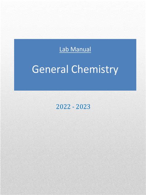 chem lab lab manual 2022 2023 pdf chemical equilibrium chemical