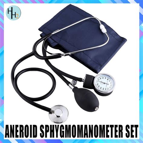 Aneroid Sphygmomanometer Blood Pressure Measure Device Kit Cuff Stethoscope BP Monitor Shopee