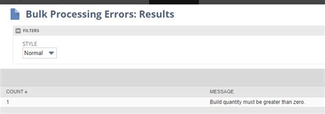 How To Resolve Error Build Quantity Must Be Greater Than Zero In Build Work Orders