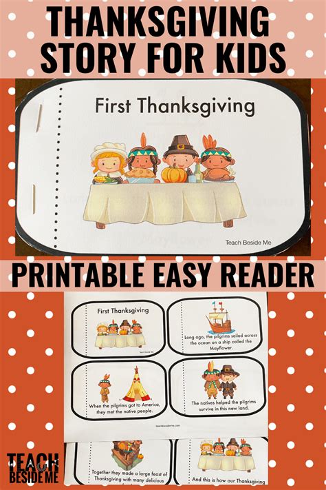 Printable Thanksgiving Book The First Thanksgiving Cut Trace And