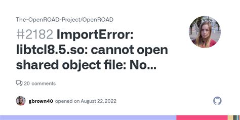 importerror libtcl8 5 so cannot open shared object file no such file