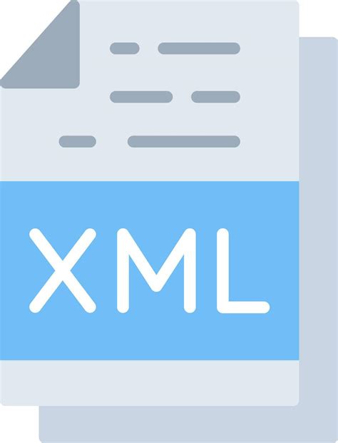 Xml File Format Vector Icon Design Vector Art At Vecteezy