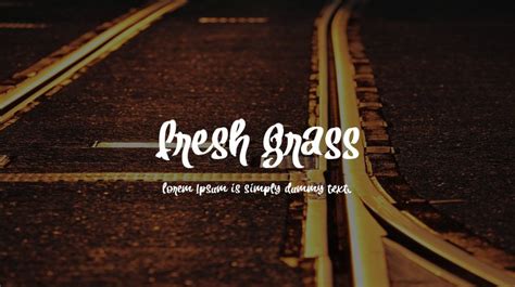 Fresh Grass Font Download Free For Desktop And Webfont