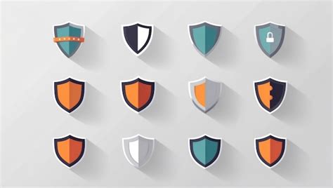 Collection Of Shield Icons Representing Security And Protection Themes
