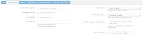 webed user guide advanced settings