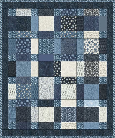 Moda Starry Sky Nine Patch Quilt Kit Etsy