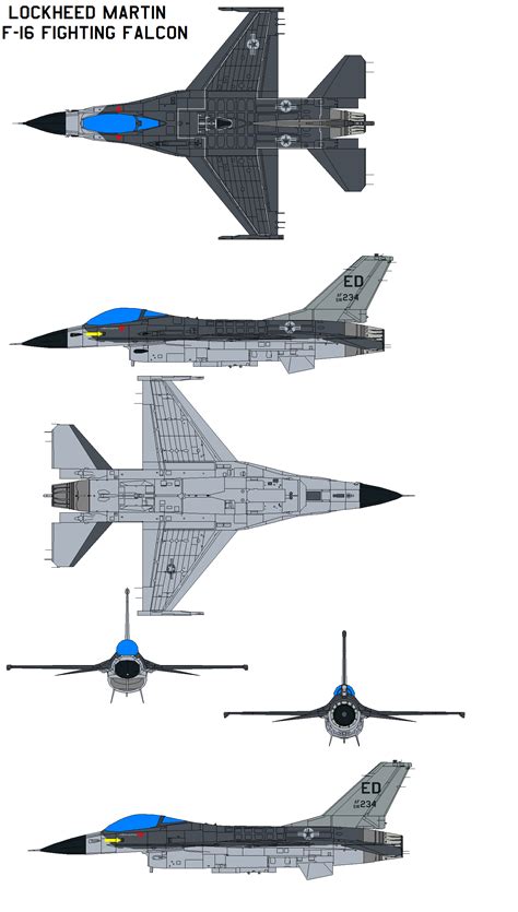F 16 Drawing