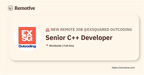 Hiring Senior C Developer Exsquared Outcoding