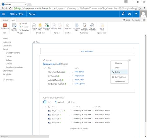 Sharepoint Composant Webpart