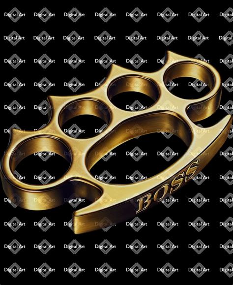 Picture Of Golden Brass Knuckles Svg And Png Image Bundle Digital