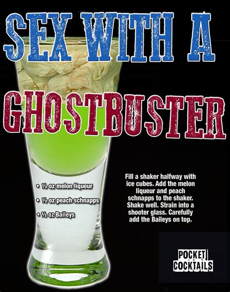 Sex With A Ghostbuster Pocket Cocktails