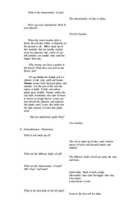 A Detailed Lesson Plan In Science Iii Composition Of Soil Artofit