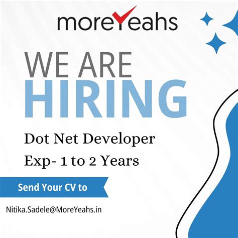 Nitika Sadele On Linkedin Dotnetdeveloper Hiring Indorejobs Techcareers Joinourteam
