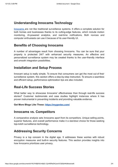 Innocams Revolutionizing Surveillance With Innovation 2024 Pdf