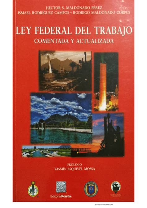 Pdf Ley Federal Del Trabajo Comentada Y Actualizada 3era Ed