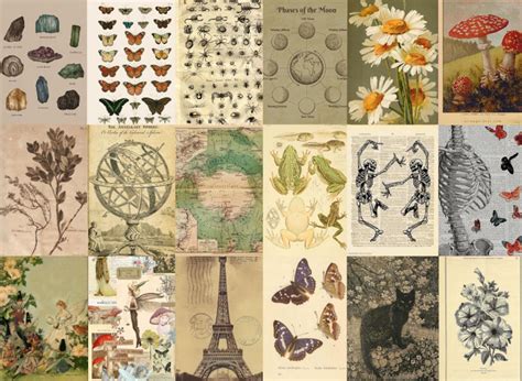 250 Pcs Vintage Poster Wall Collage Kit Vintage Posters Etsy
