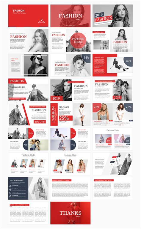Fashion Presentation Powerpoint Template Templatemonster