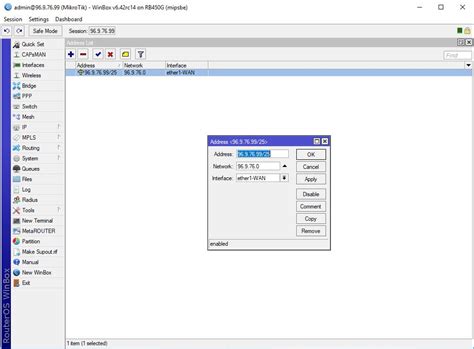 it mikrotik static ip configuration