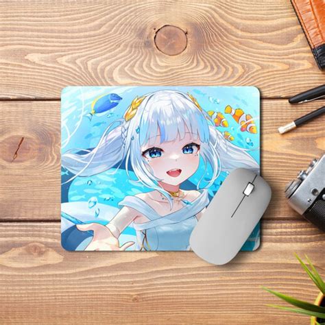 Jual [7 Desain] Mouse Pad Anime Gawr Gura Mousepad Anime Gawr Guraa Bisa Custom Gw2 Kota