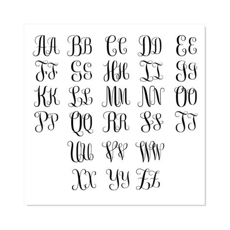 Fancy Cursive Monogram Font Svg Otf Calligraphy Monogram F Inspire