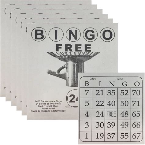 Cartela Bingo 50 Folhas 10 Blocos Para Jogar Bingo Explore O
