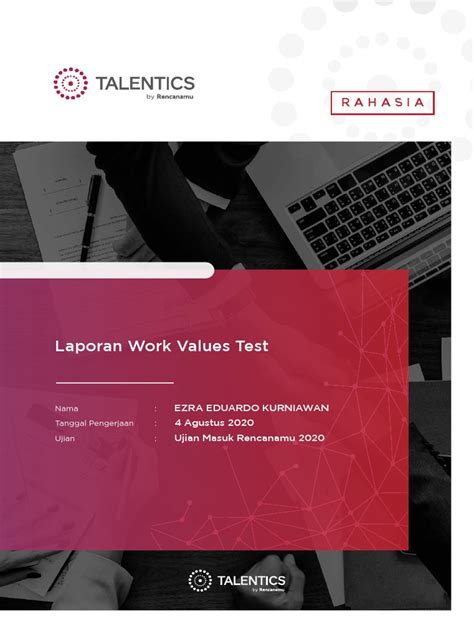 Work Values Test Talentics Sample Report Pdf