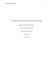 Three Milestone Bioethics Docx Milestone Three Bioethics 1 6 2 Final