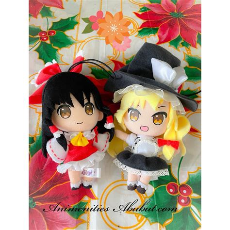 Touhou Project Hakurei Reimu And Kirisame Marisa Mascot Plushie Stufftoy Set Shopee Philippines