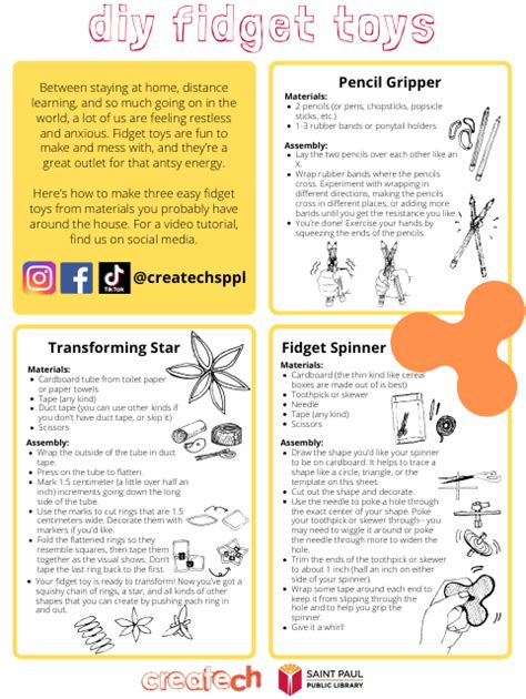 Diy Fidget Toys Craft Download Printable Pdf Templateroller