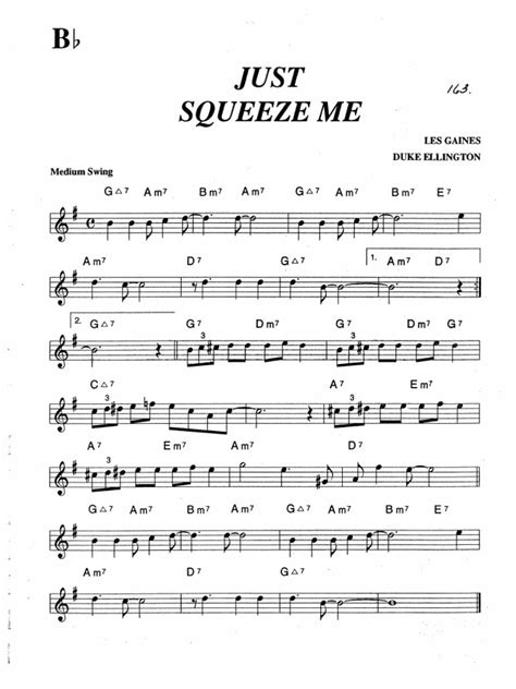 Just Squeeze Me Bb Pdf
