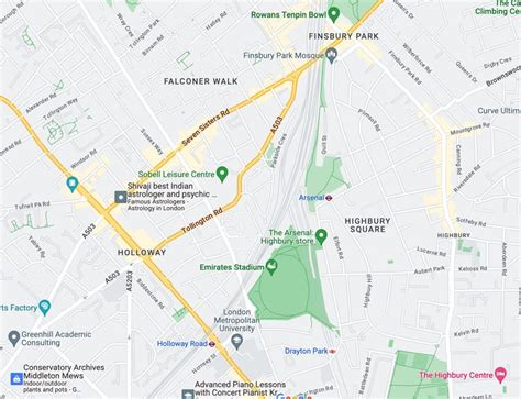 Arsenal Stadium Map