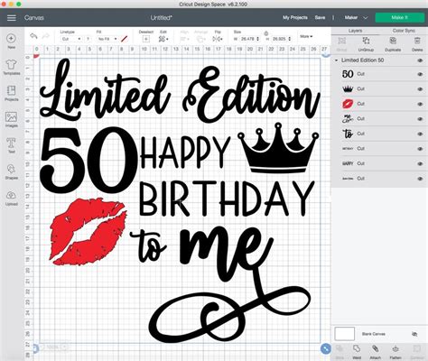 Limited Edition 50 Svg50 And Fabulous Svg50 And Fab Svg50th Etsy