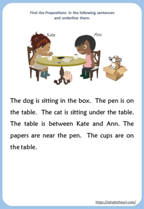 Find The Prepositions In The Following Sentences Worksheet Your Home