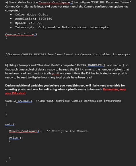 Camera Controller As Follows And Does Not Return