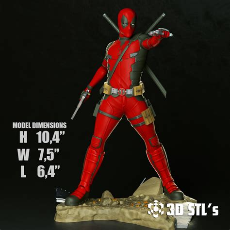 Deadpool Stl 3d Print Model 3d Stls