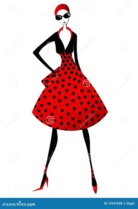 Vector Elegant Woman Stock Vector Illustration Of Clean 15947008