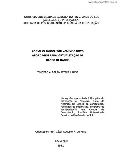 Clique Apostilas Banco De Dados Virtual