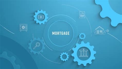 Flat Infographic Colorize Icons Background Mortgage Loopable Animation